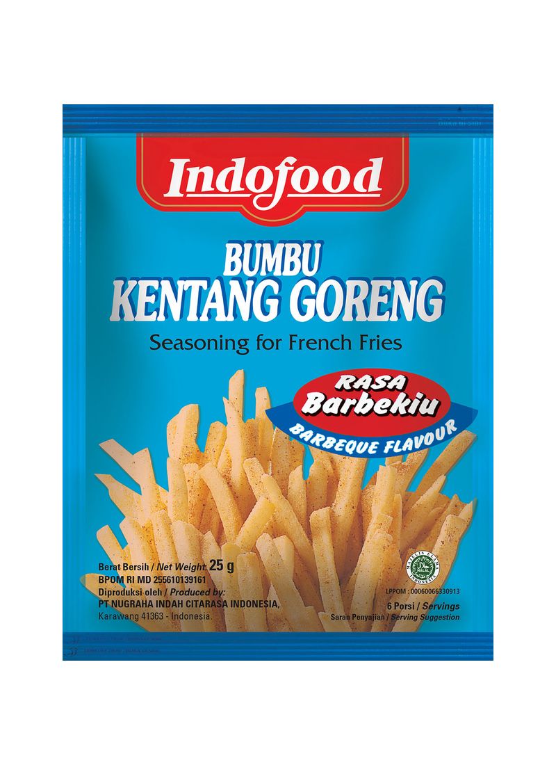 Indofood Bumbu Kentang Goreng Barbekiu 25g | Al Nusra SG